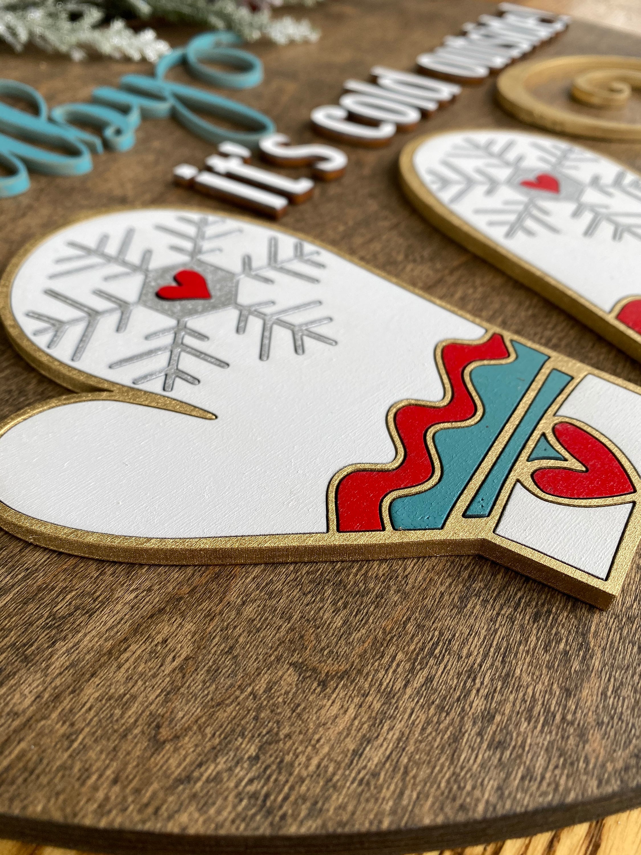 Instant Digital Download- Christmas Holiday Mittens Svg File, Perfect ...
