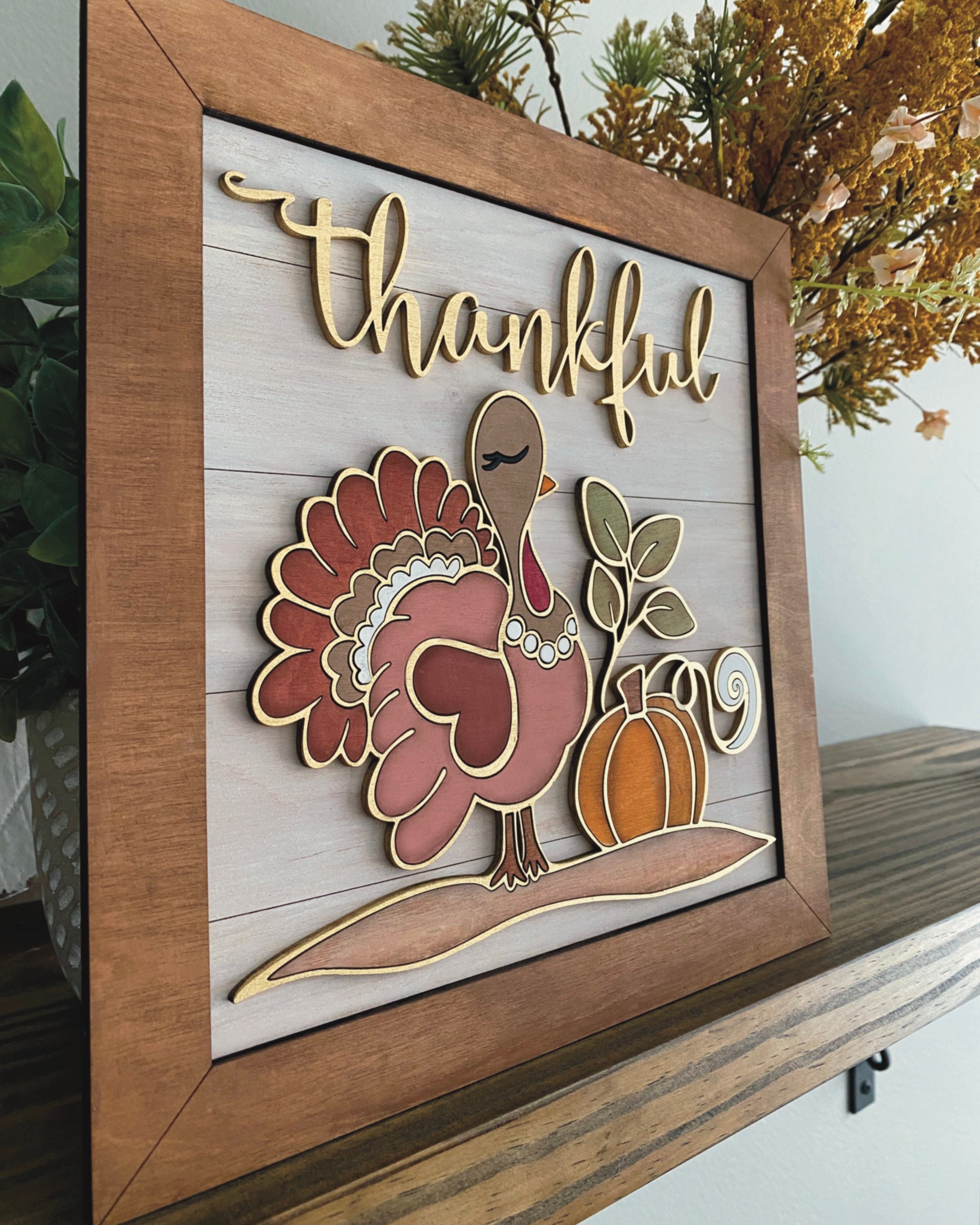 Instant Digital Download - Cute Turkey Sign, Laser Ready Svg File for ...