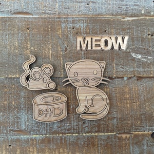 Instant Digital Download - Cute Cat Magnet Collection SVG File, Laser ...