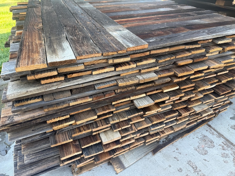 1 Dozen 48" Reclaimed Cedar Wood Planks 5.5” X 48” - Etsy