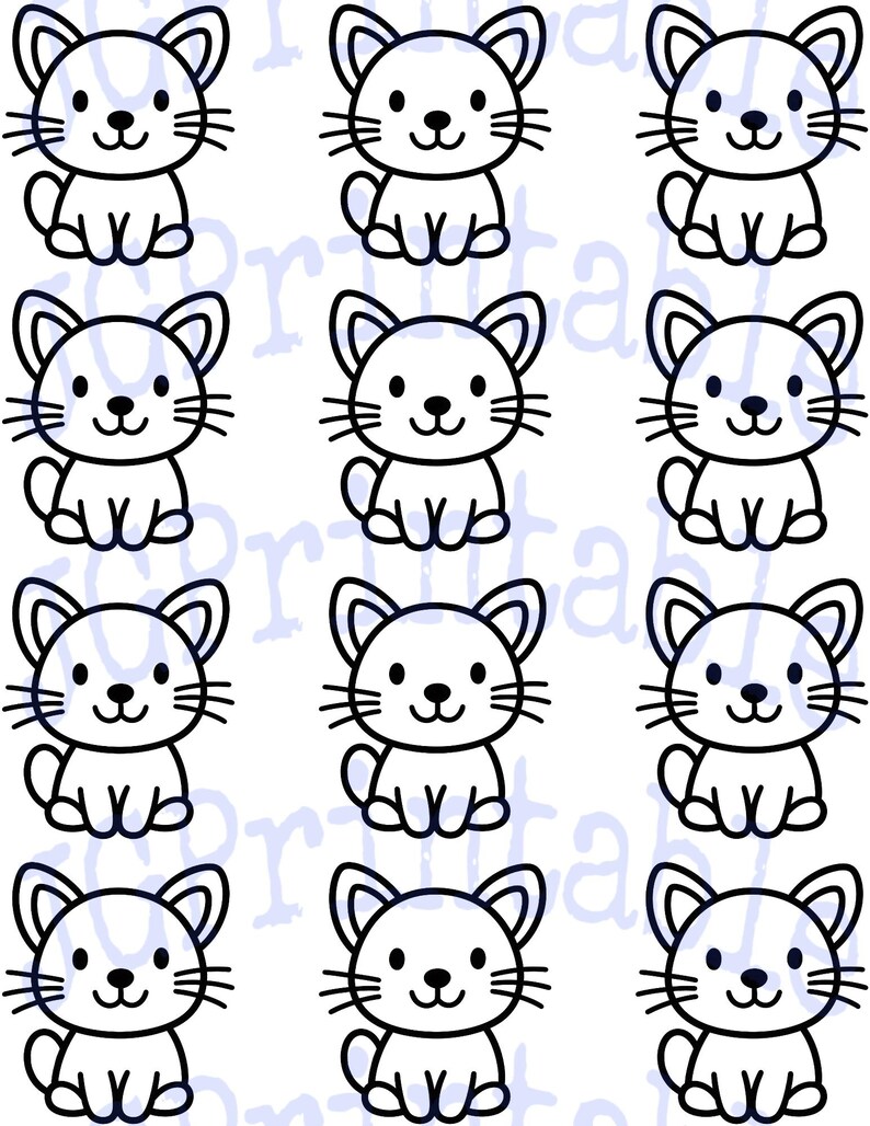 Printable Cats Template - PDF - Paper - Educational Activity - Kids ...