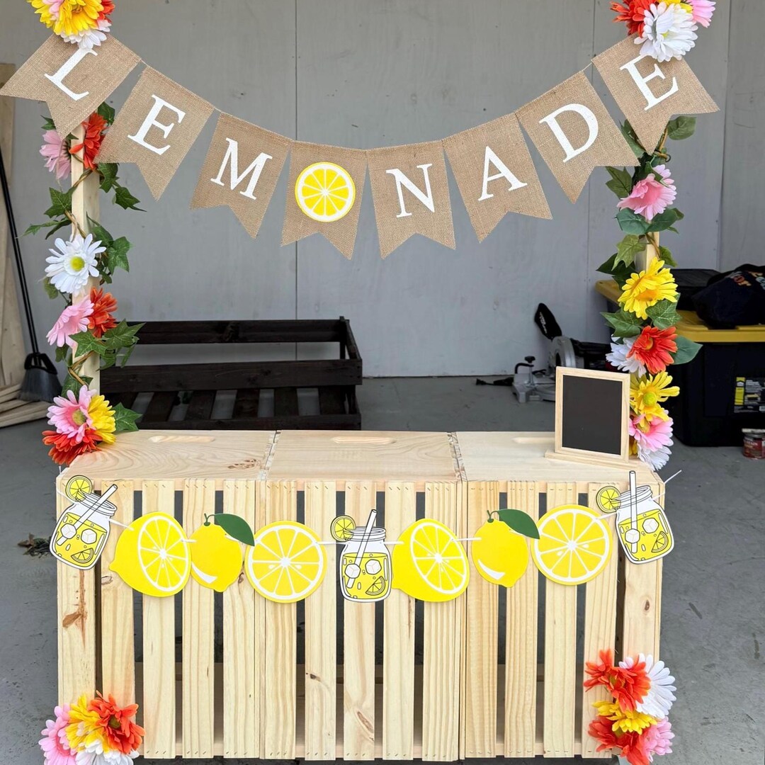 DIY Lemonade Stand Build Plans – Digital Download PDF | Easy Wood Crate ...