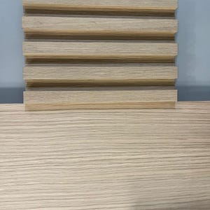 Fluted Oak Floating Vanity: Modern Spa Bathroom Cabinet, Custom Size - Etsy