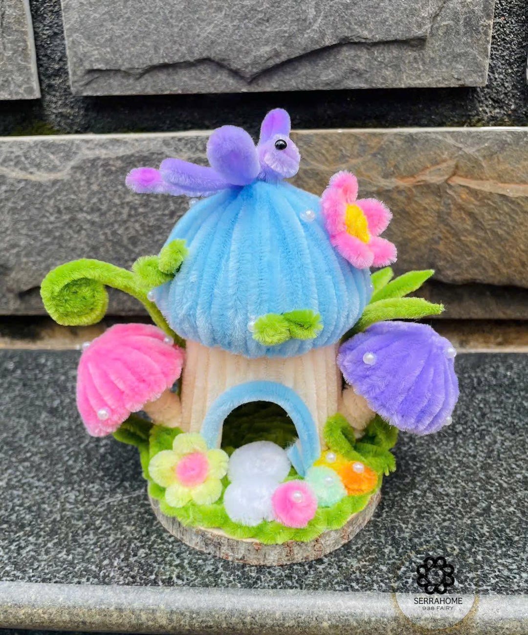 Glowing Fairy House, Handmade Miniature Cottage, Woodland Night Light ...
