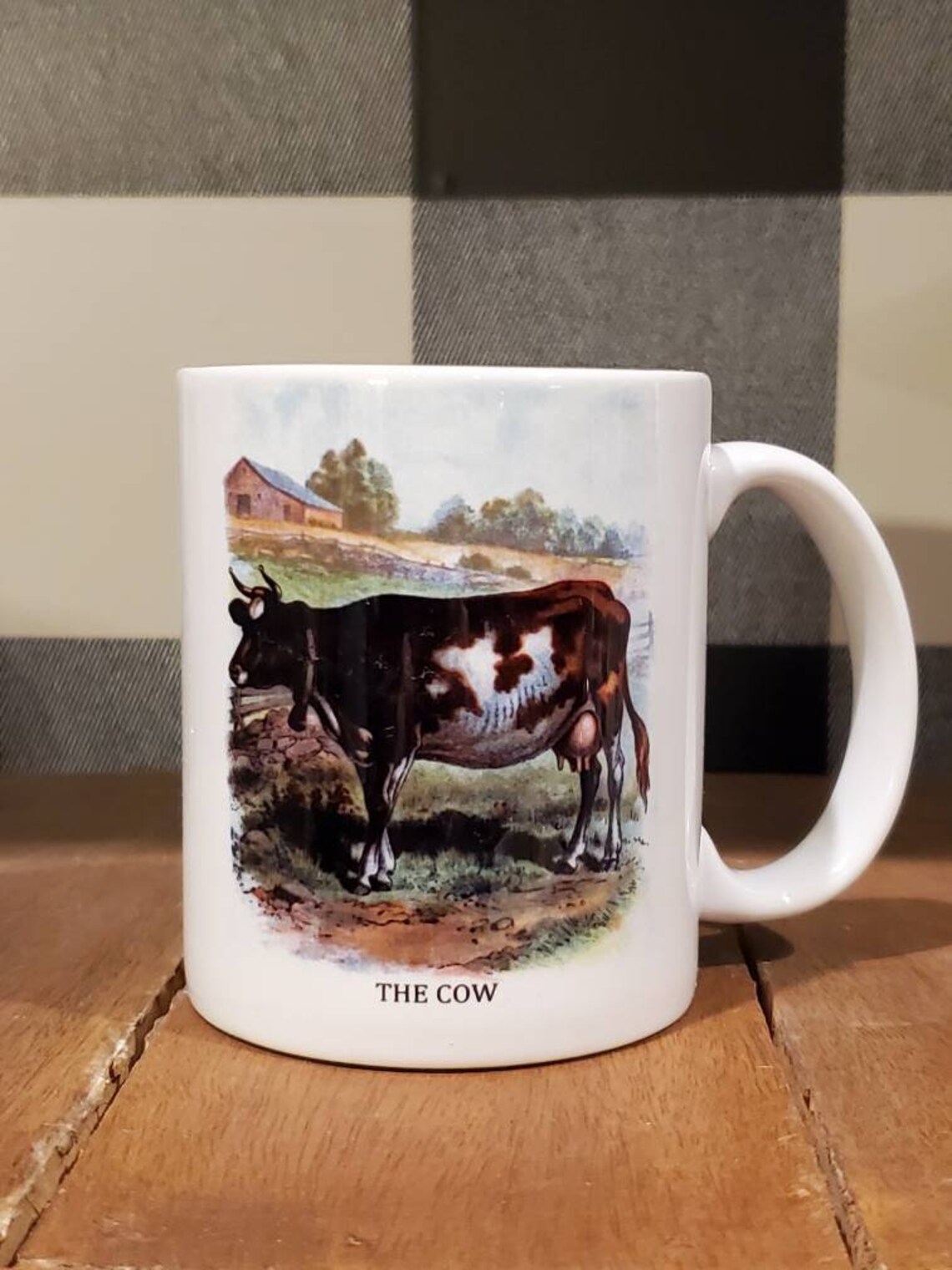 Cow Mug Vintage Cow Art Cow Coffee Mug - Etsy