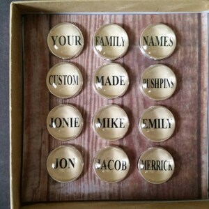 Personalized Push Pins Family Tree - Etsy