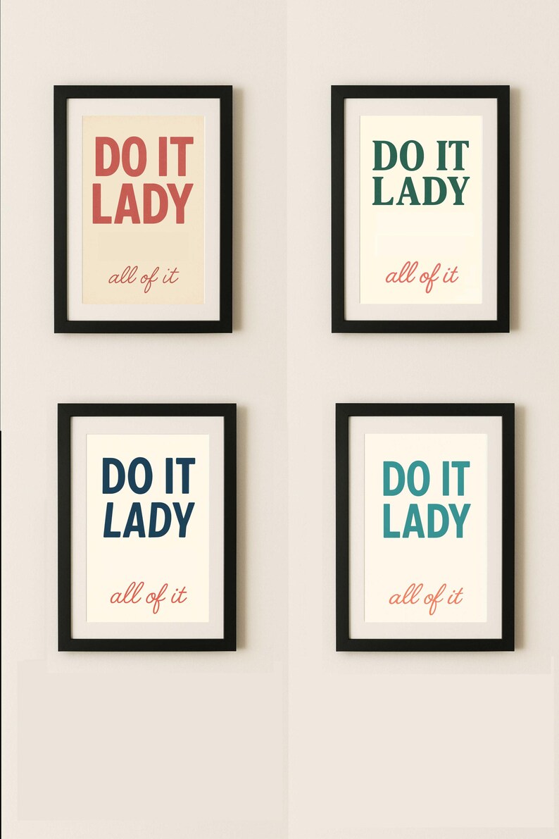 Do It Lady!, Funny, Motivational, Meme Posters - Etsy