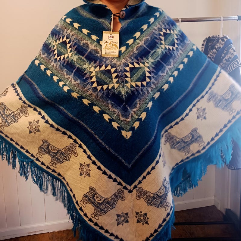 Peruvian Poncho - Etsy