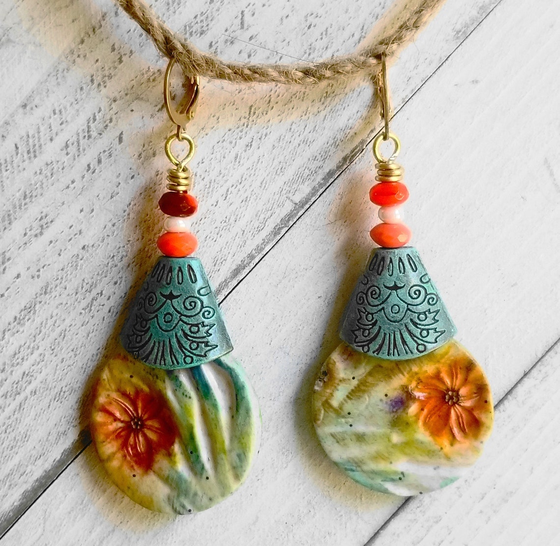 May Flowers Bring....polymer Clay Batik Mother's Day Gift - Etsy