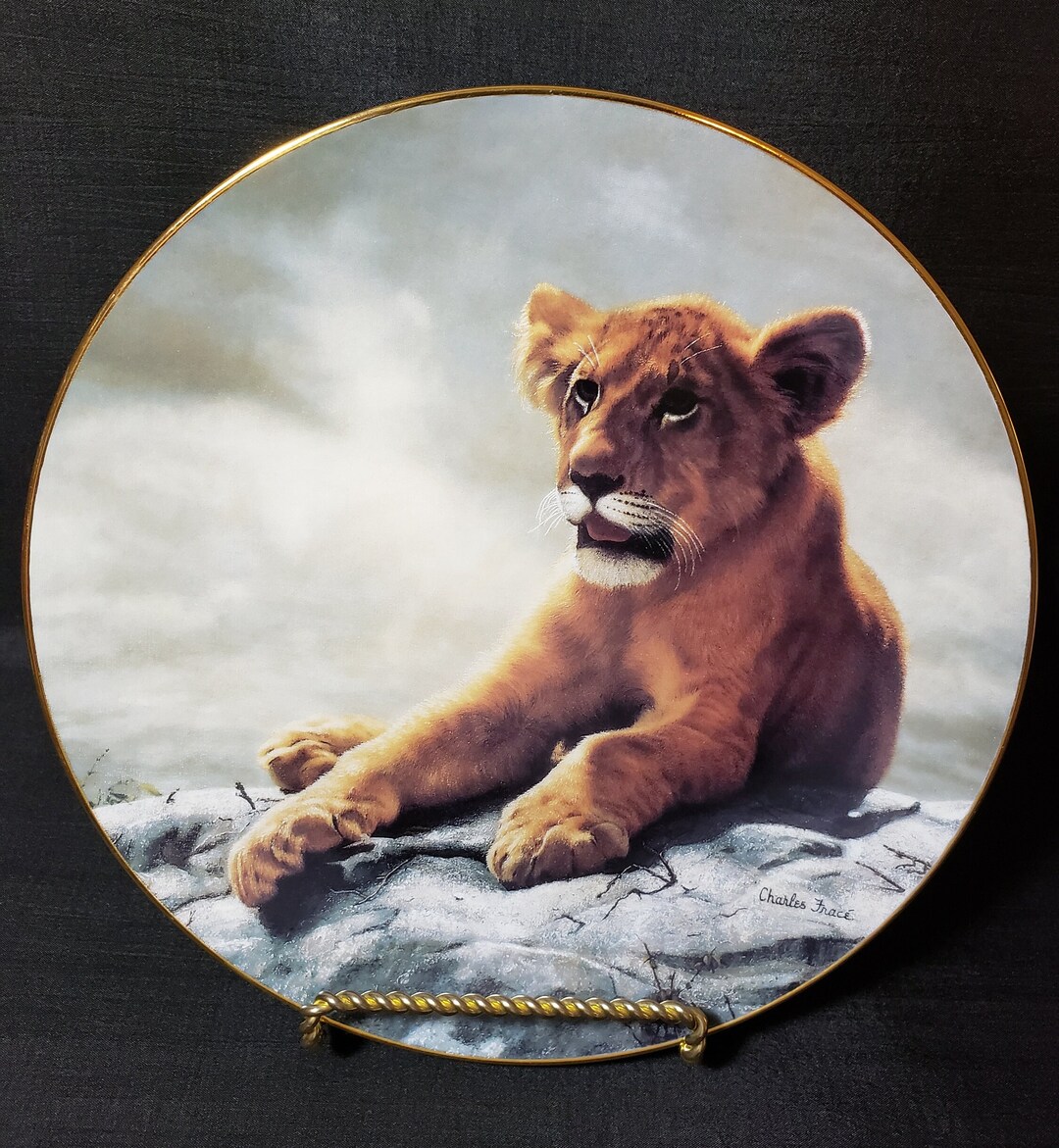 LION CUB Collector Plate by Charles Frace, 3rd Issue in the Collection ...