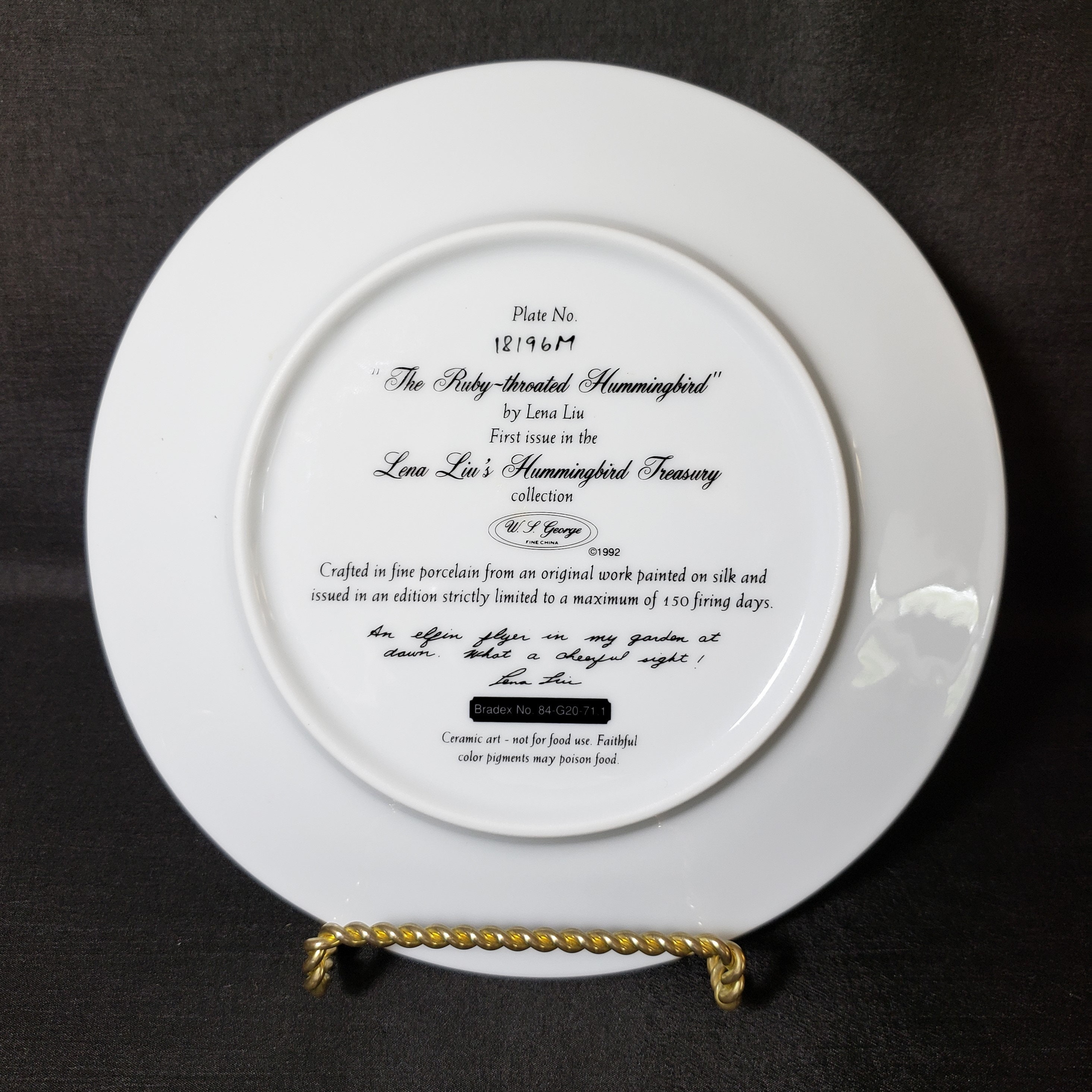 The Ruby Throated Hummingbird First Issue in the Lena Liu's Hummingbird ...