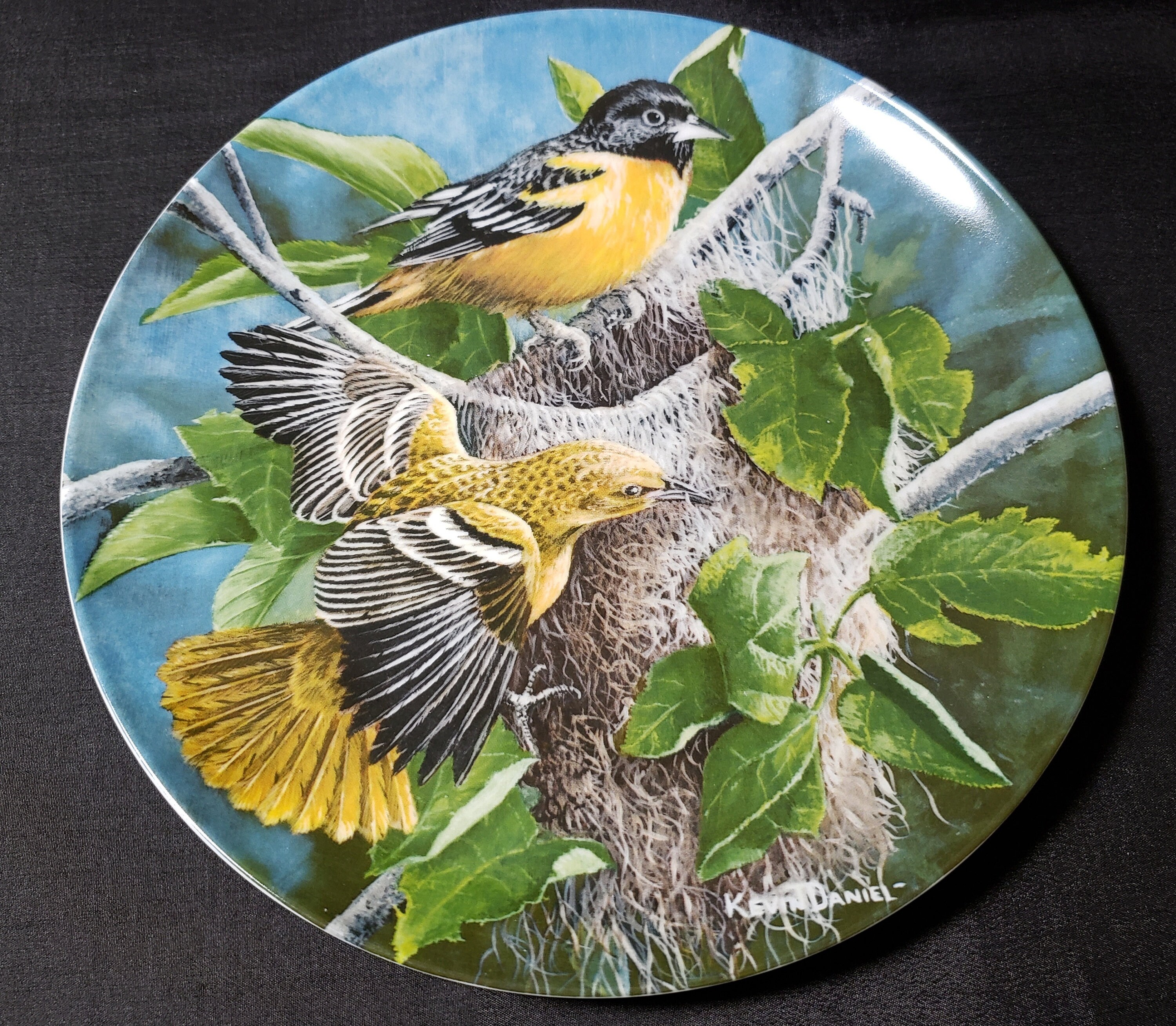 The Baltimore Oriole 1985 Bird Collector Plate by Kevin Daniel 3rd ...