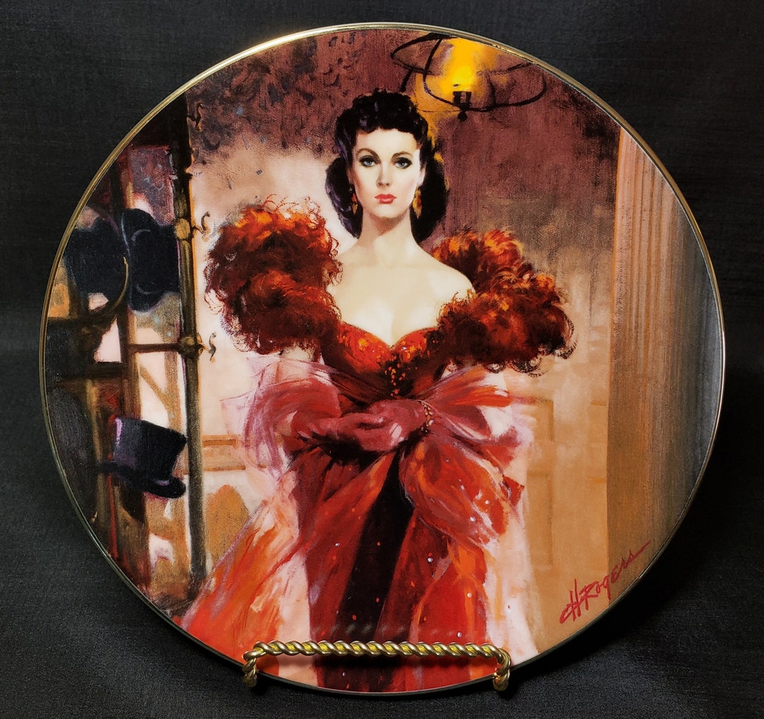 Scarlett's Resolve Gone With the Wind Golden Anniversary Series Collector Plate by Howard Rogers ...