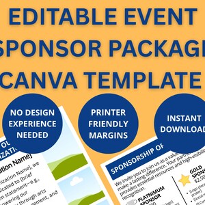 Event Sponsorship Package - Nonprofit Corporate & Business Sponsors ...