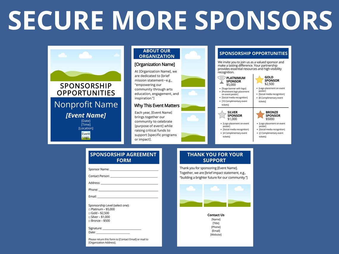 Event Sponsorship Package - Nonprofit Corporate & Business Sponsors ...