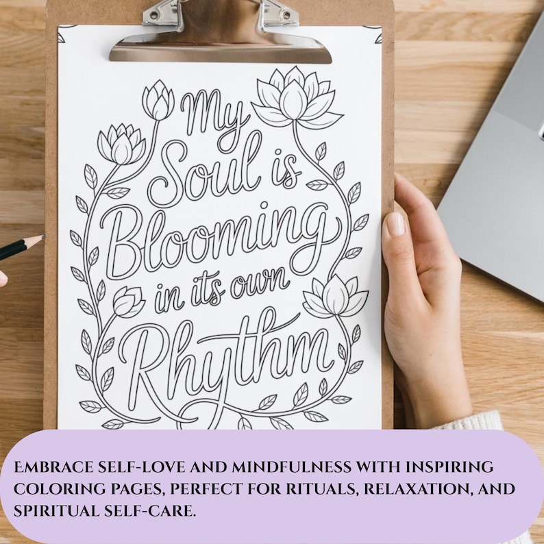 Spiritual Affirmation Coloring Pages – Mindfulness, Manifestation ...