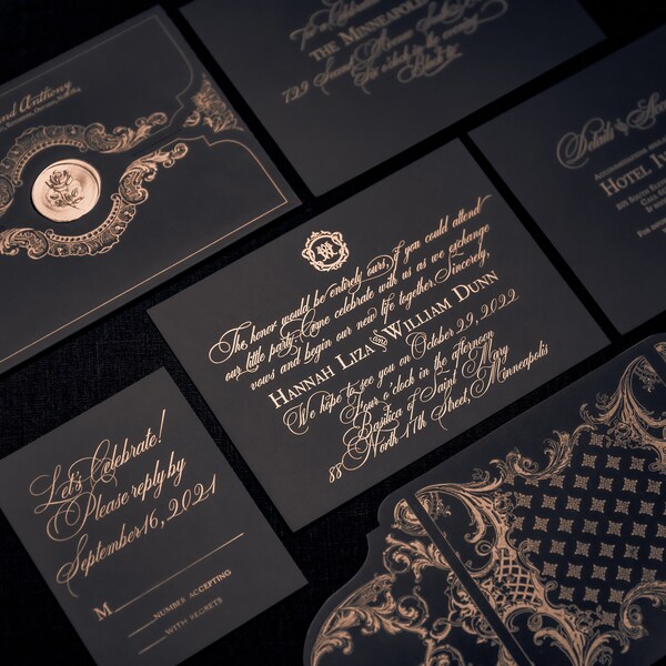 Baroque Invitation - Etsy