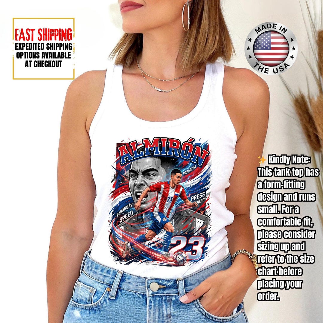 Paraguay Football Tank Top, WC Soccer 2026 Tank Top, Paraguay Soccer ...