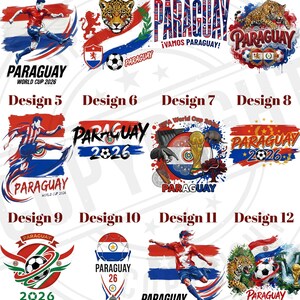 Paraguay Football Tank Top, WC Soccer 2026 Tank Top, Paraguay Soccer ...