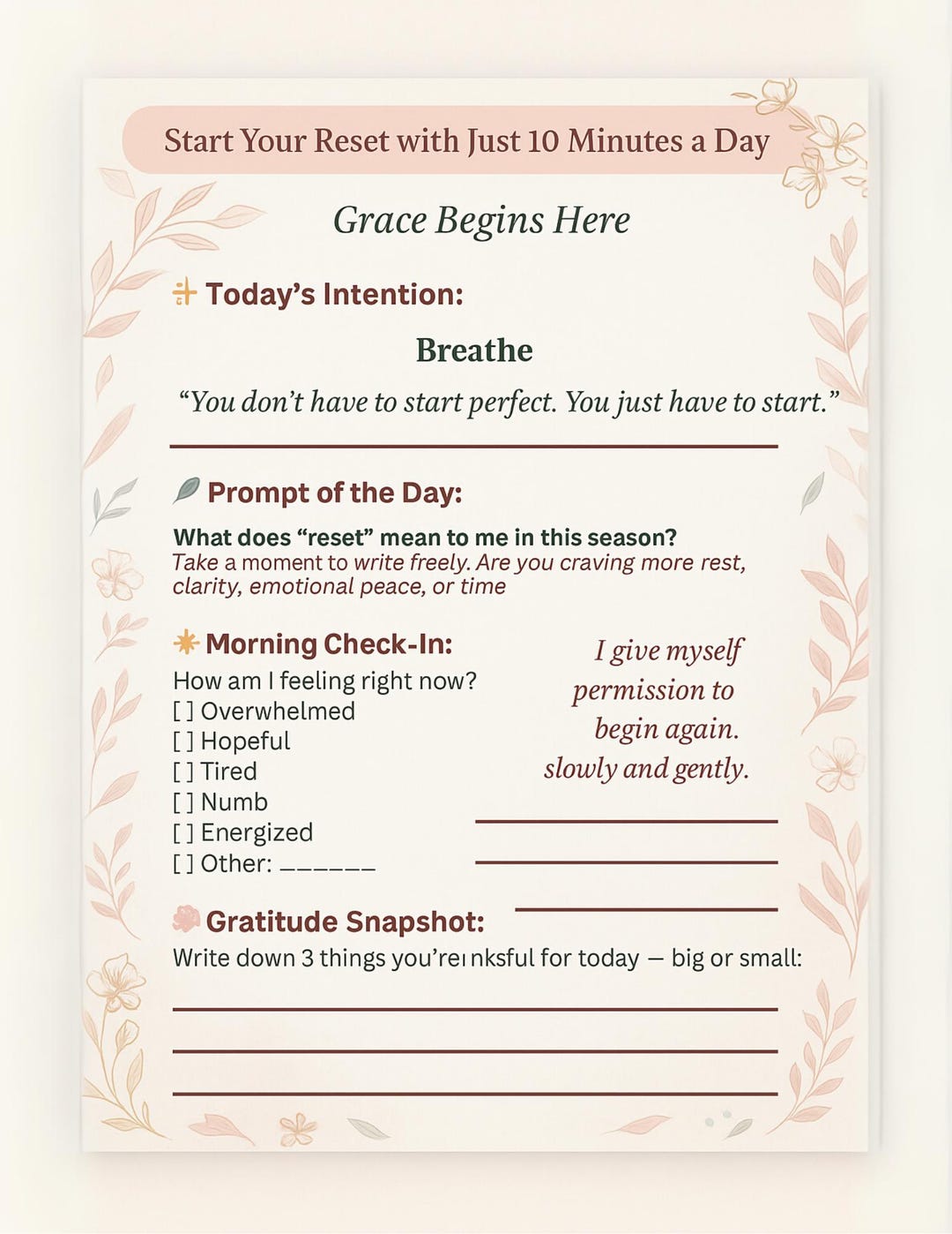 Self-care Journal, Self-care Workbook, Self-love, Burnout, Stress ...