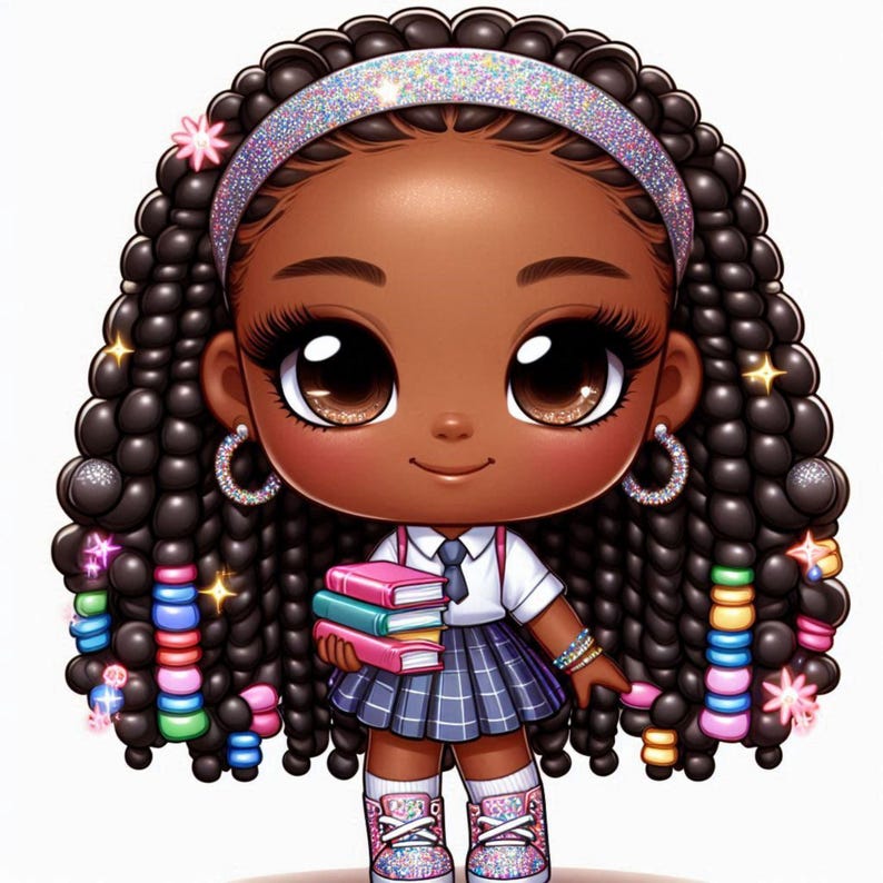 Back to School Personal Storybook Journal for Kids | Chibi Character ...