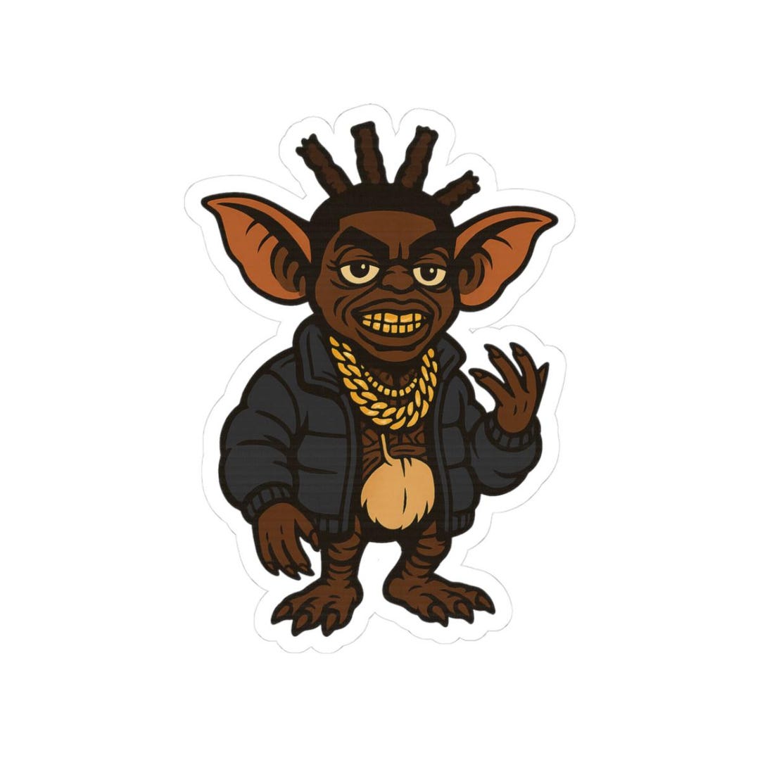 Rapper Gremlin Character Kiss-cut Stickers, Laptop Decals, Graffiti Art ...