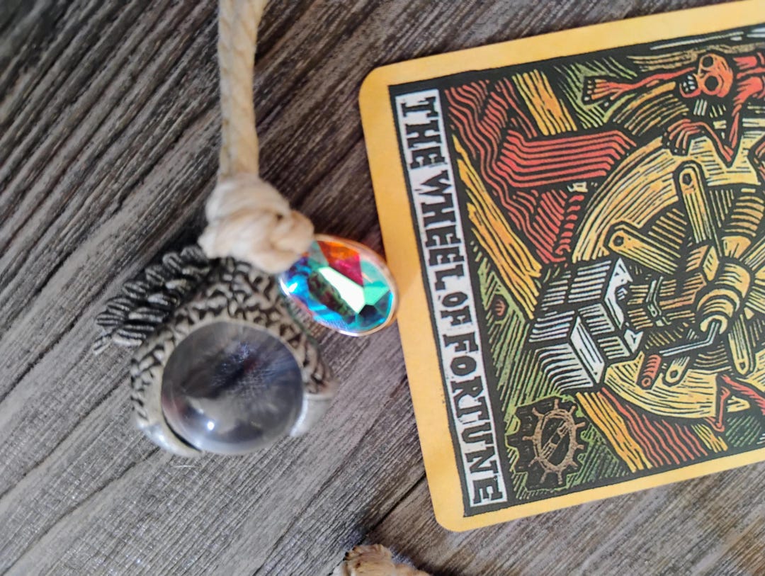 Psychic Scrying Ball Pendant Necklace With Dragon Claw - Etsy