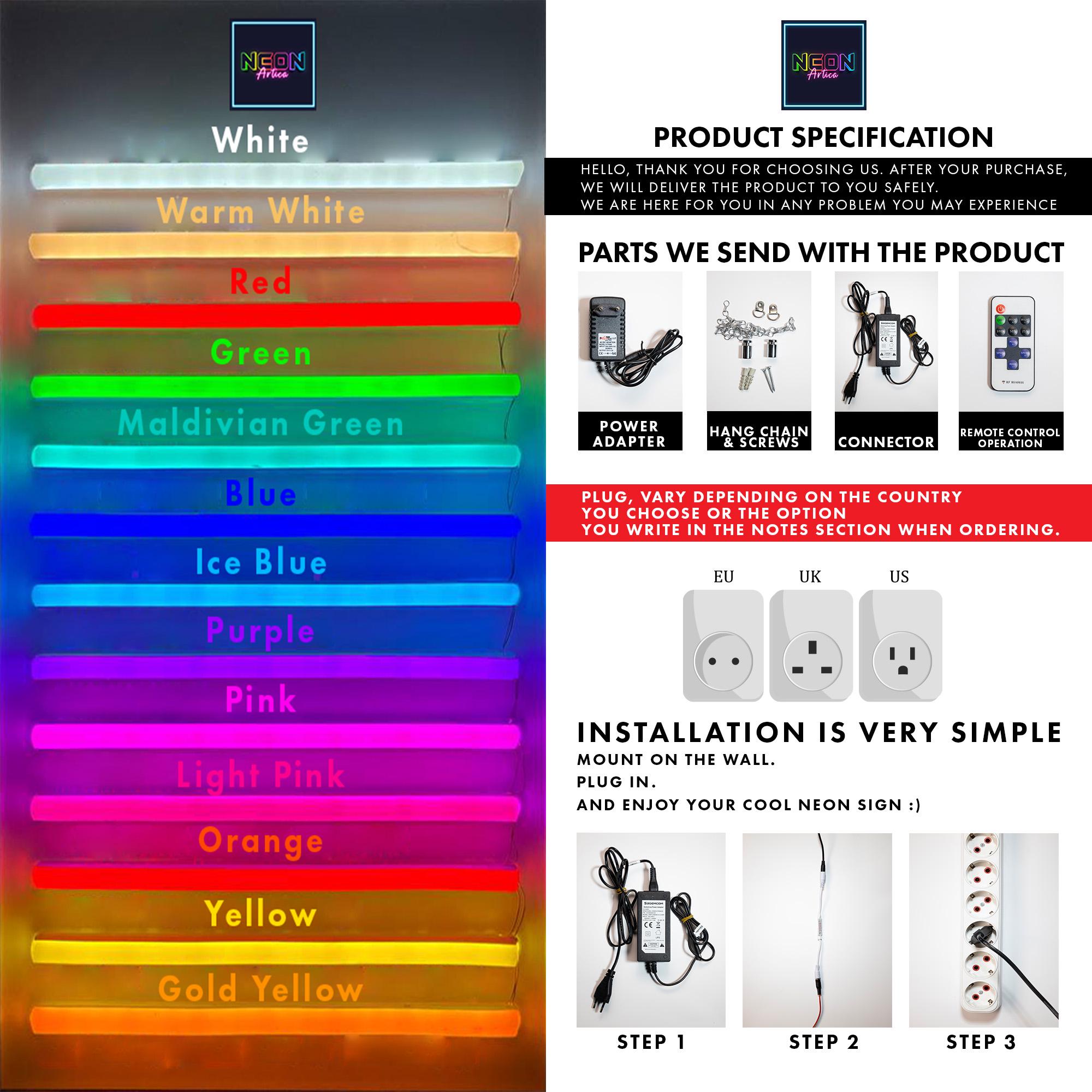 Mewtwo Neon Sign, Anime Neon Sign, Neon Wall Art, Home Neon Light, Neon ...