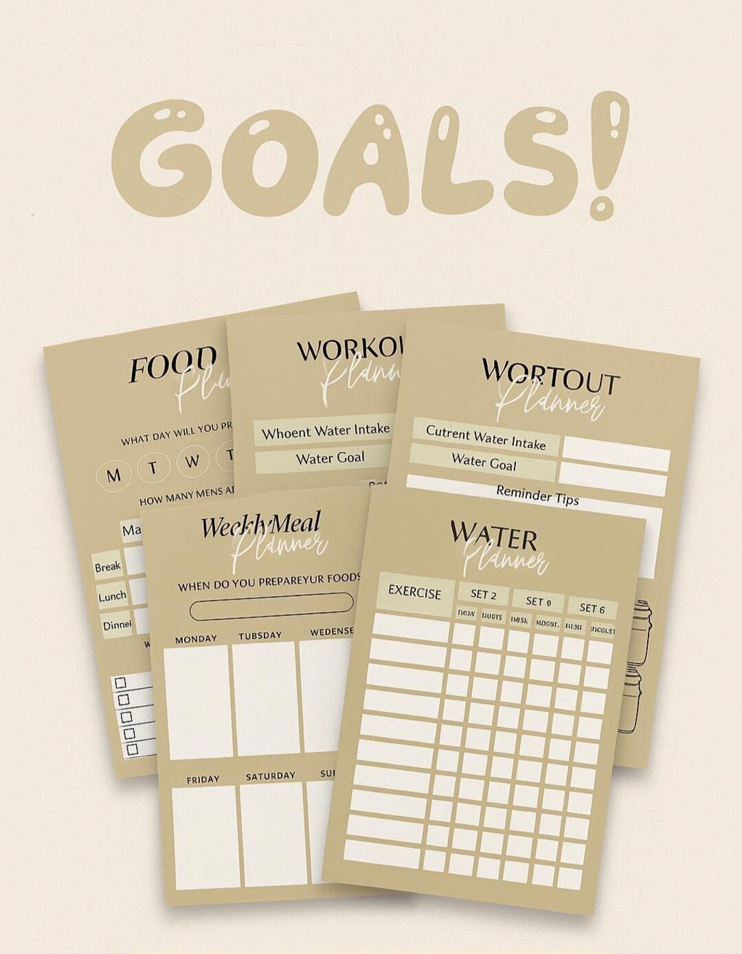 Printable Health & Wellness Planner | Daily Fitness Tracker, Meal Log ...