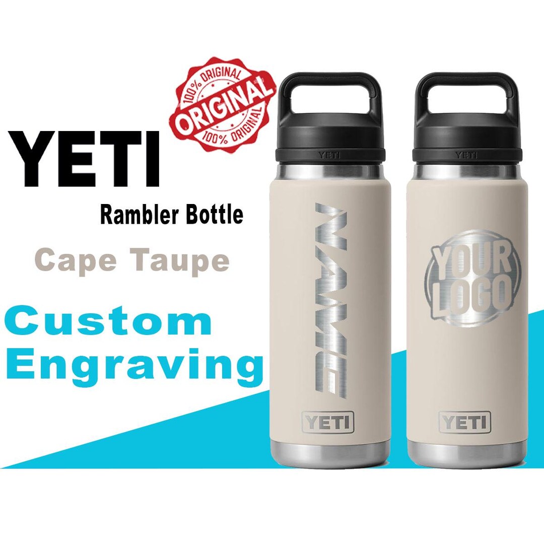 Yeti Cape Taupe Color Rambler Bottle | Custom Gift for Your Friends and ...