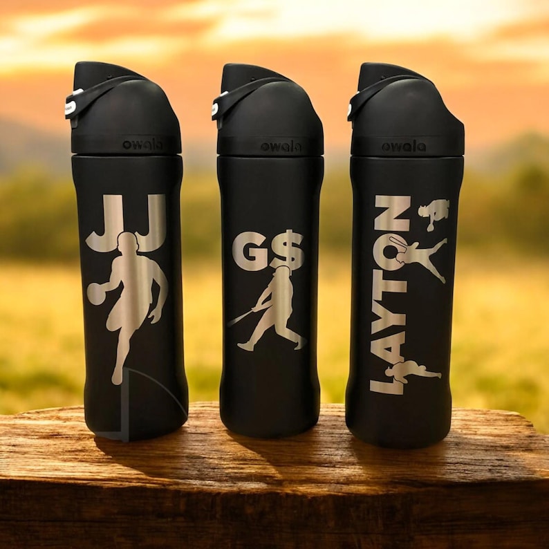 24oz Owala Freesip Insulated Water Bottles | Laser Engraved Bottle ...