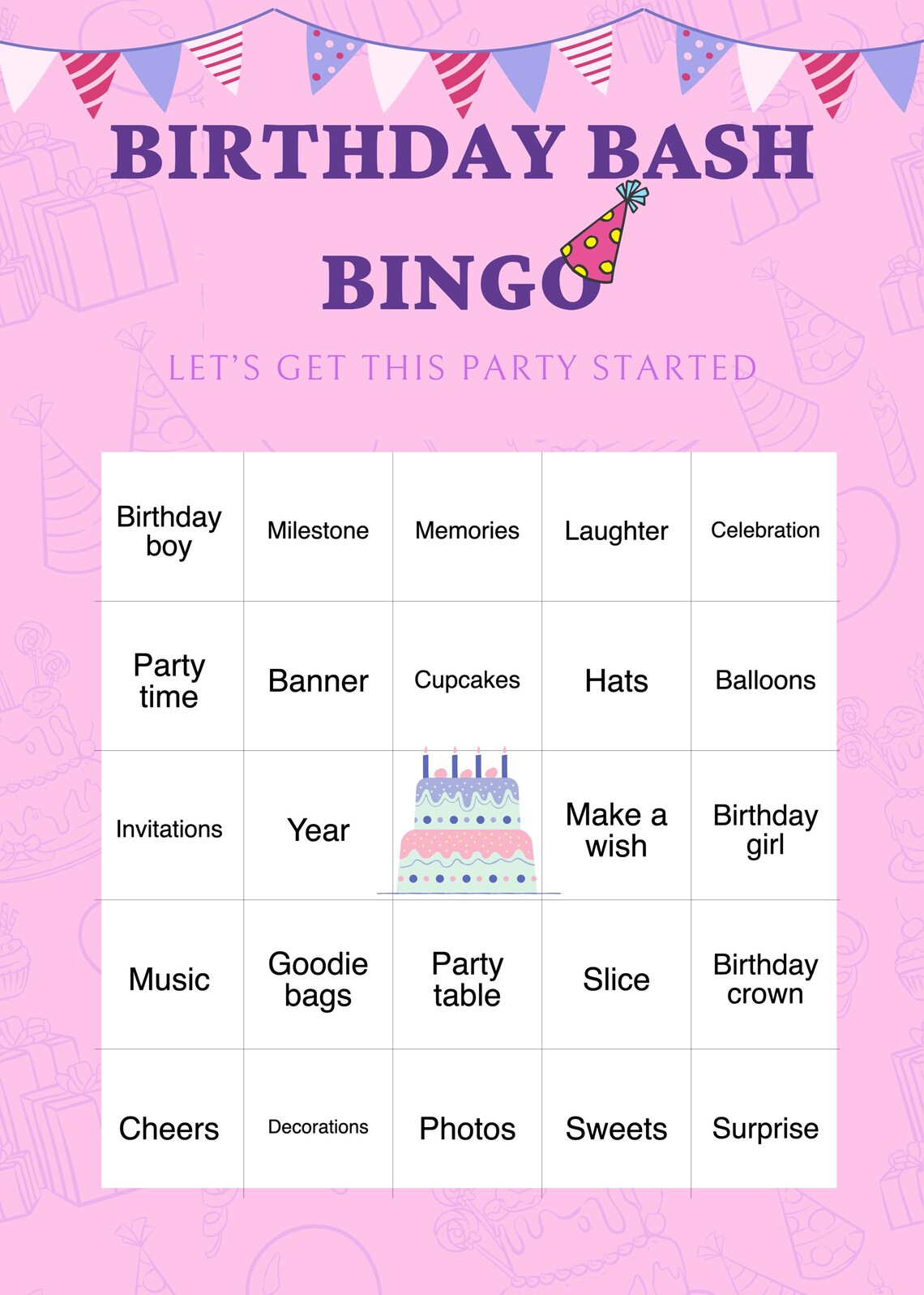 30 Custom Bingo Cards – Personalized Digital Download for Baby Shower ...