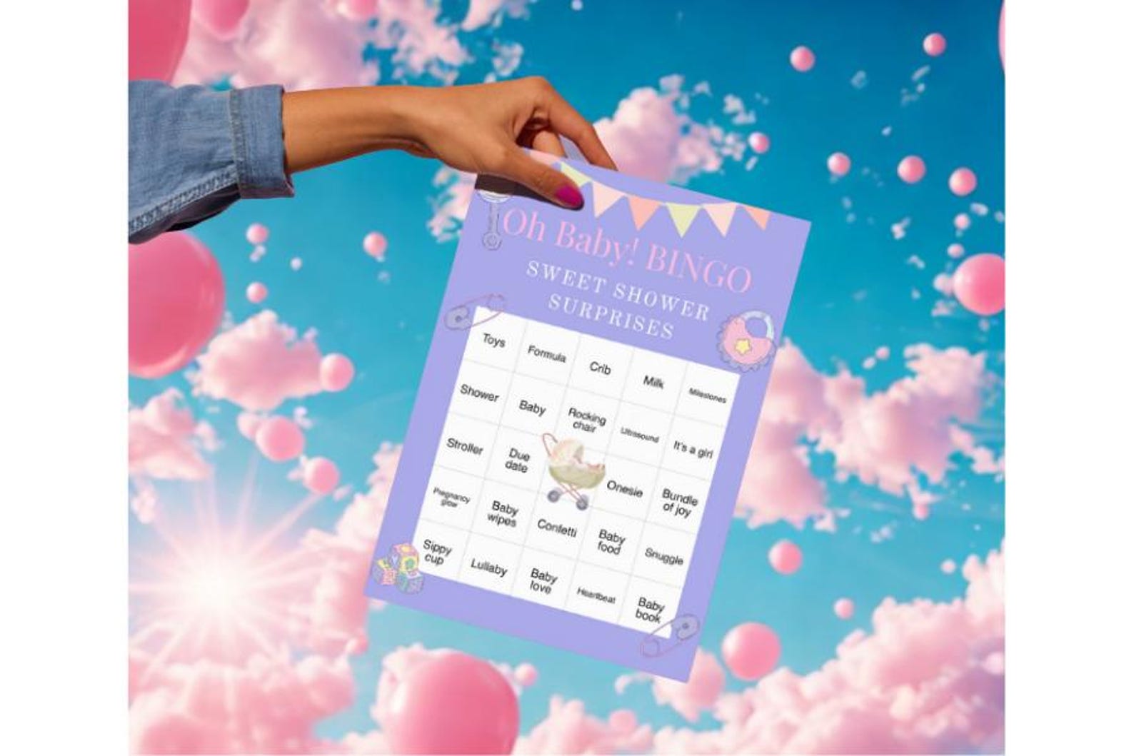 30 Custom Bingo Cards – Personalized Digital Download for Baby Shower ...