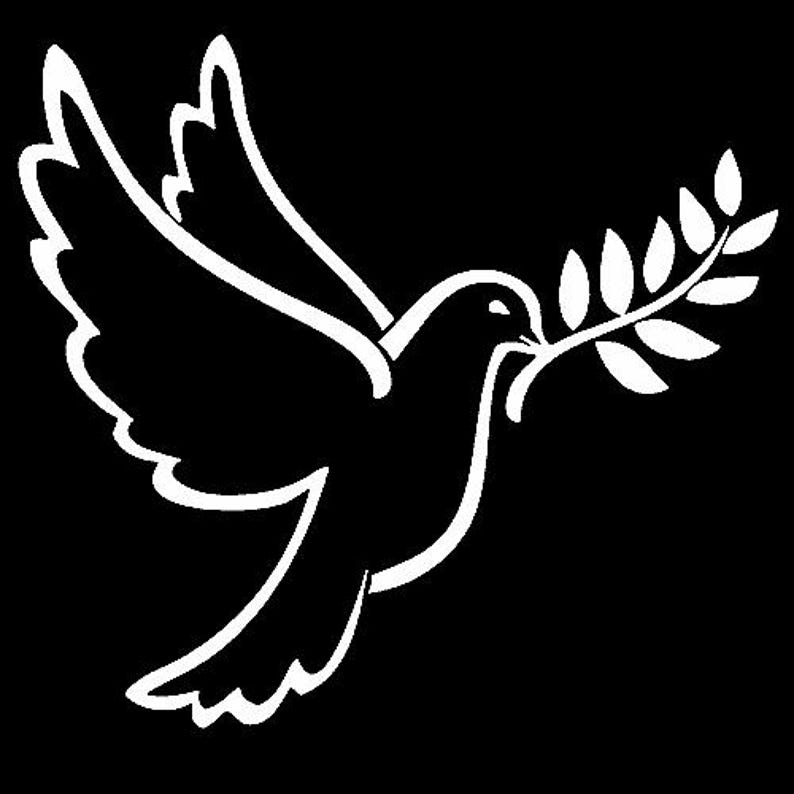Dove of Peace #3 Sticker DECAL Good Luck Birds Flight - Etsy