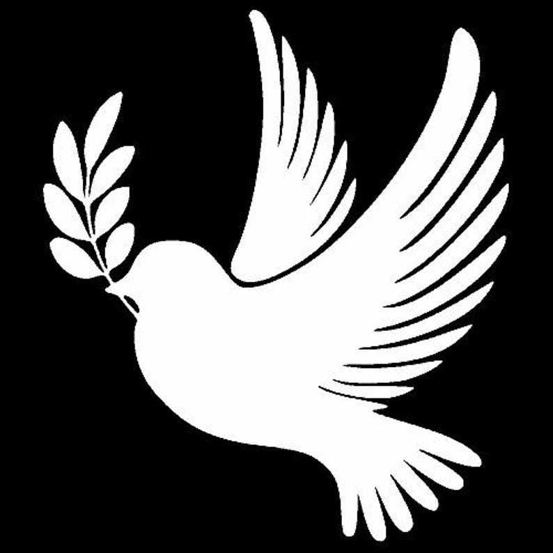 Dove of Peace #1 Sticker DECAL Good Luck Birds Flight - Etsy