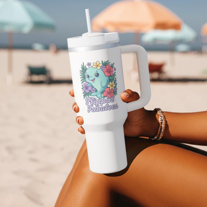 Flippin’ Fabulous Dolphin PNG | Kawaii Summer Sublimation Design | Cute ...