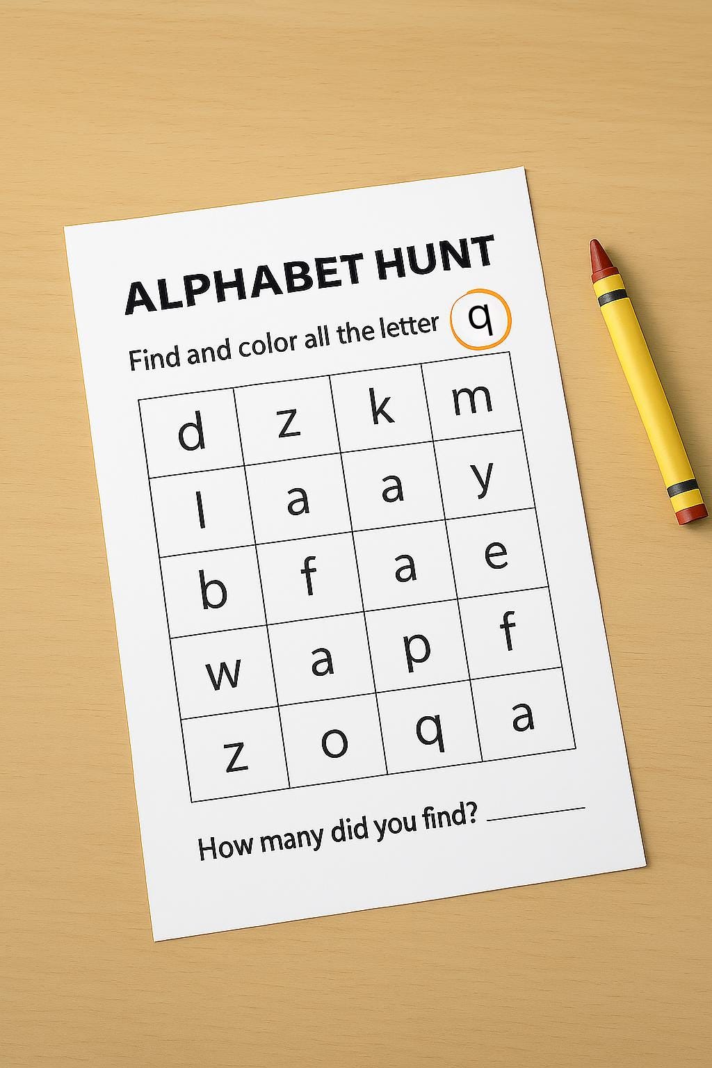 Alphabet Hunt Coloring Book – Lowercase ABC Fun! | Ages 3–7 | Printable ...