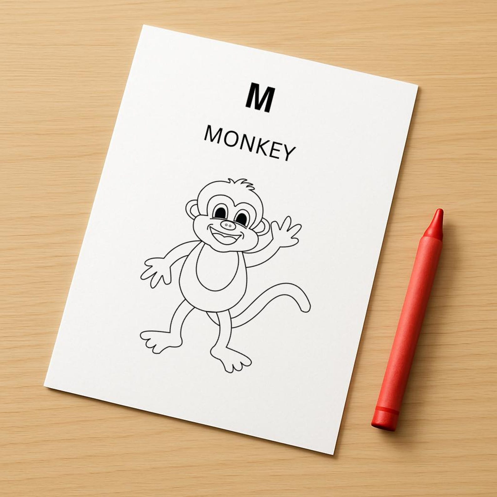 Animal Alphabet Coloring Book for Kids Ages 3–7 – Fun A to Z Printable ...