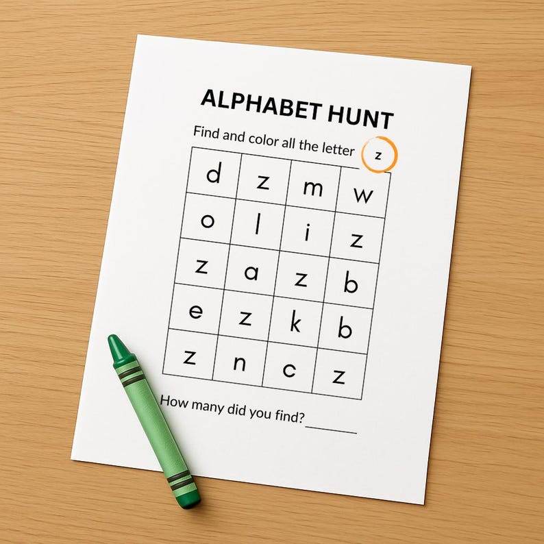 Alphabet Hunt Coloring Book – Lowercase ABC Fun! | Ages 3–7 | Printable ...