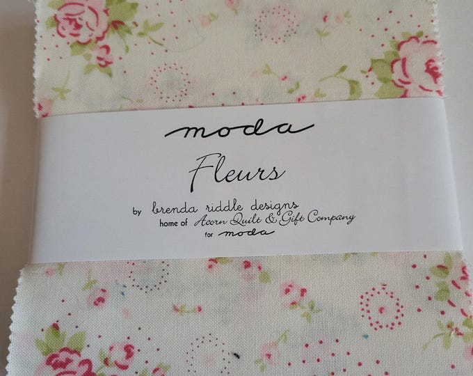 Moda "fleurs" by Brenda Riddle Designs for Moda. Charm Pack 100% Cotton ...