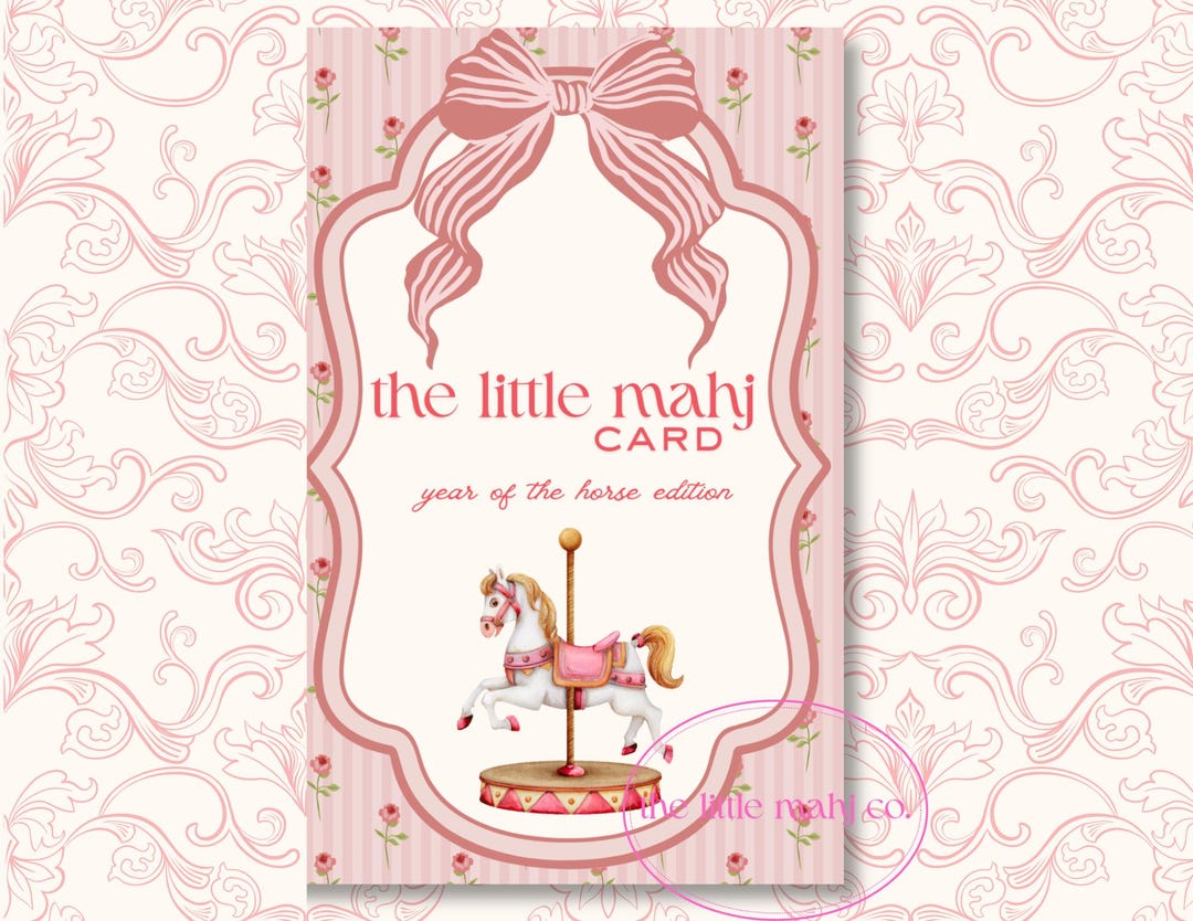 The Little Mahj Card - the Year of the Horse Edition | Kids & Beginners ...