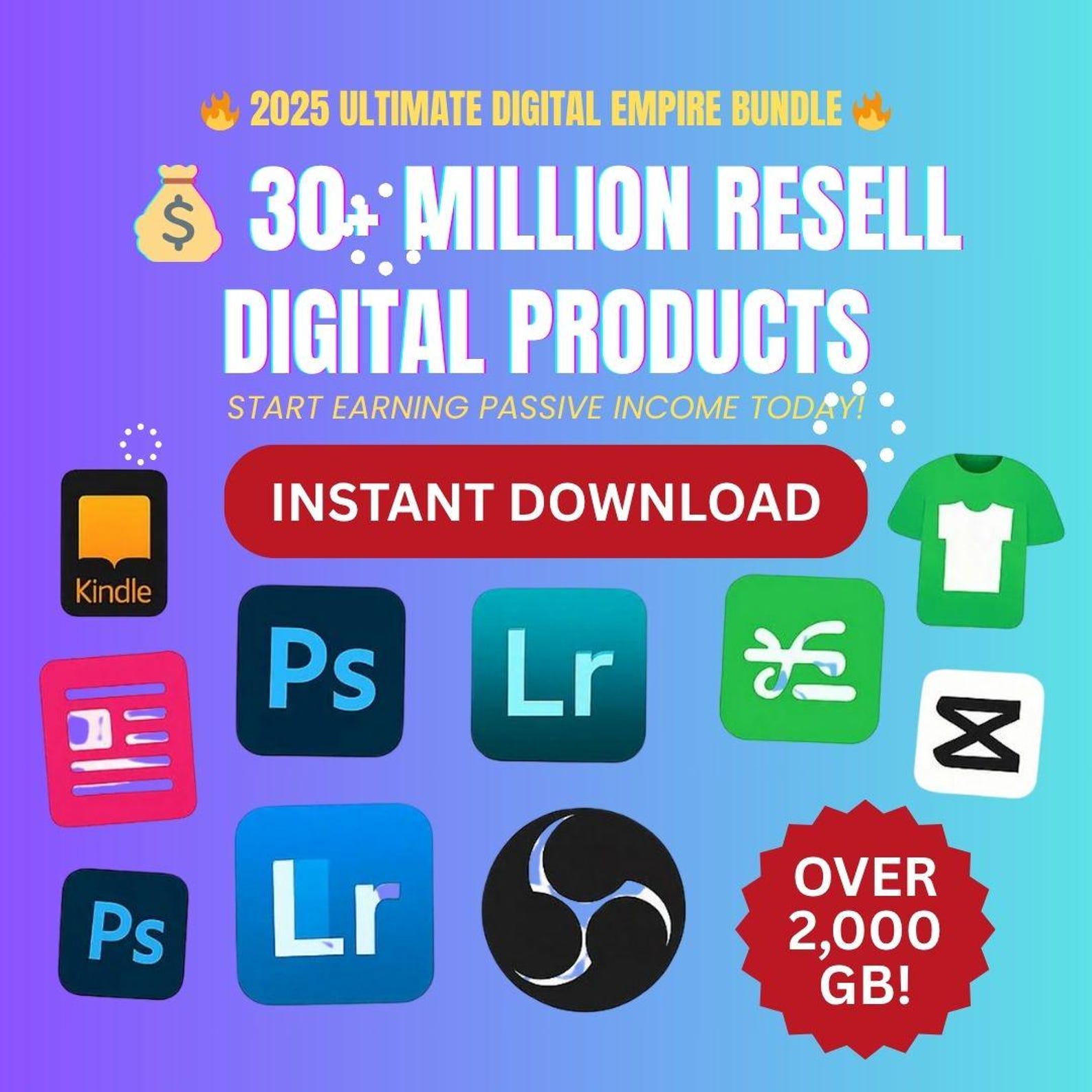 30+ Million Resell Digital Products Bundle Ideal for Passive Income ...