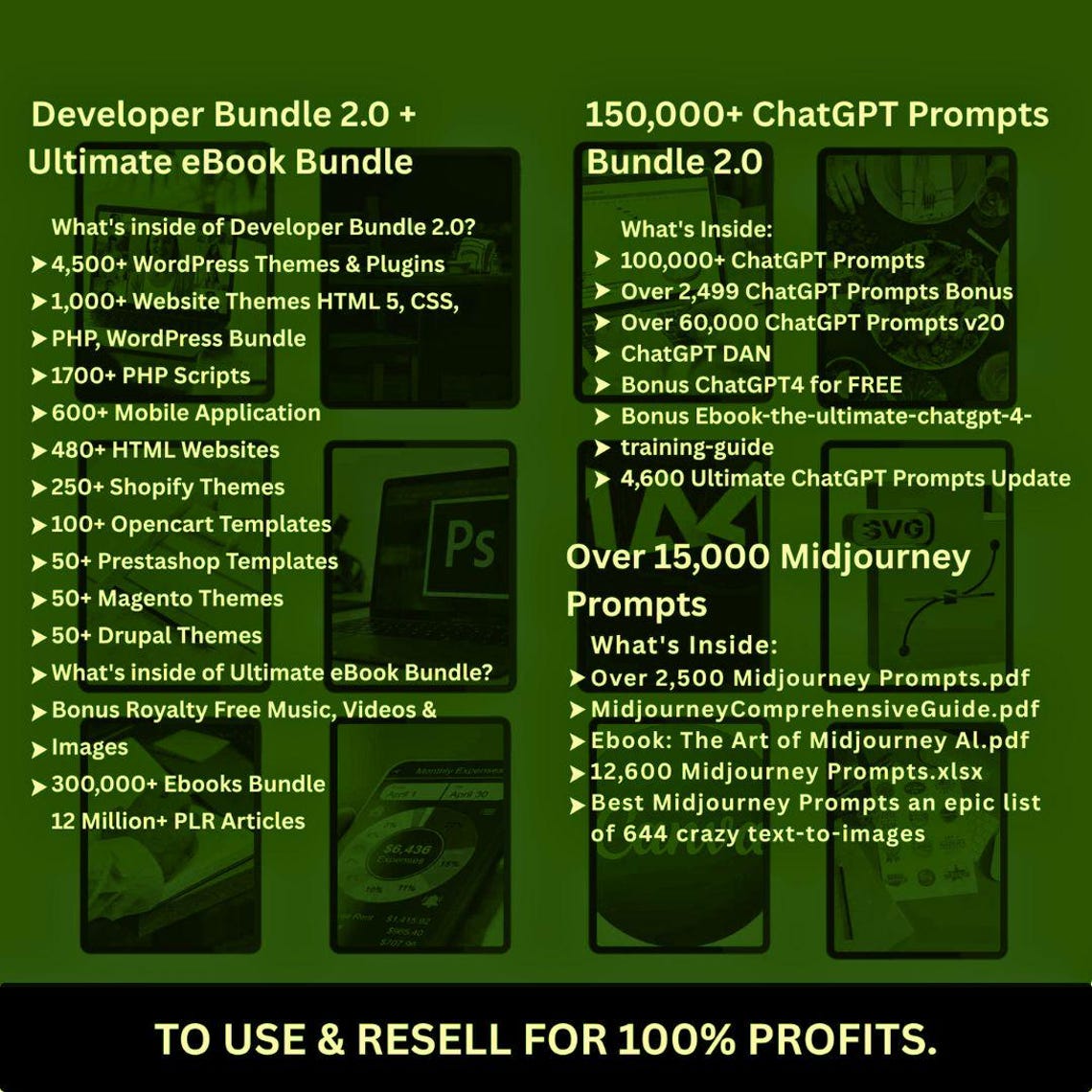 30+ Million Resell Digital Products Bundle Ideal for Passive Income ...