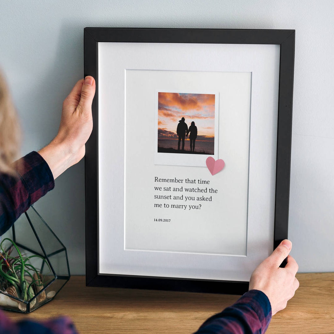 Personalised Photo and Quote Print | Ideal Gift for Family & Friends ...