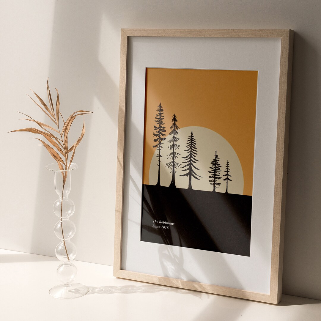 Personalised Family Tree Silhouette Print | Ideal Gift for Family ...