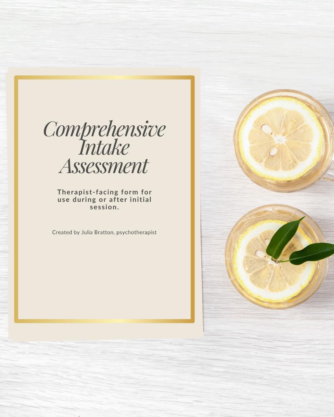 Comprehensive Therapy Intake Assessment | Editable PDF for Mental ...