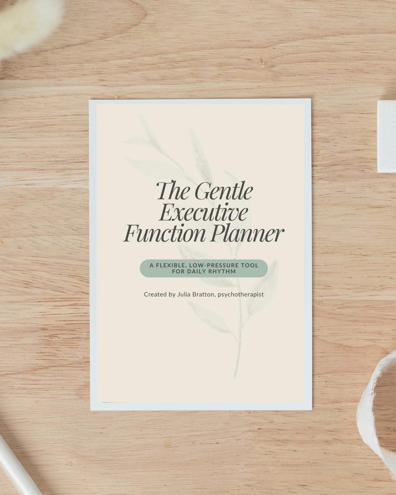 The Gentle Executive Function Planner – Therapist-created Daily ...