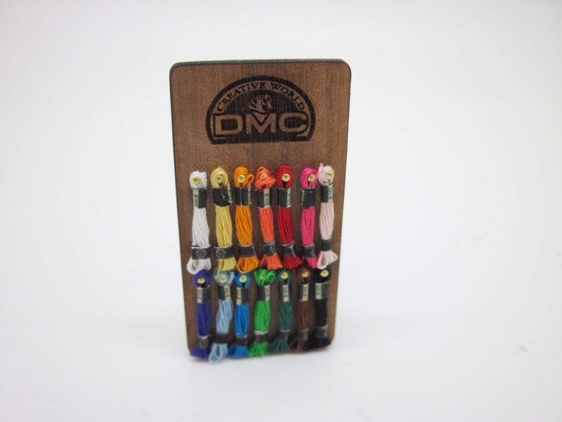 Miniature sewing haberdashery thread display | Etsy