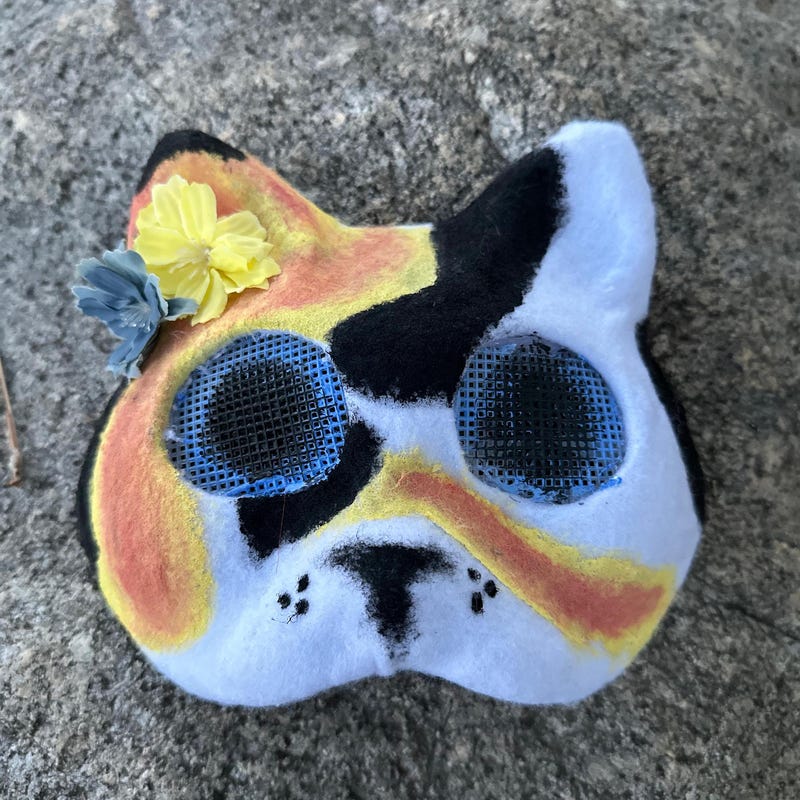 Calico Cat Therian Mask - Etsy