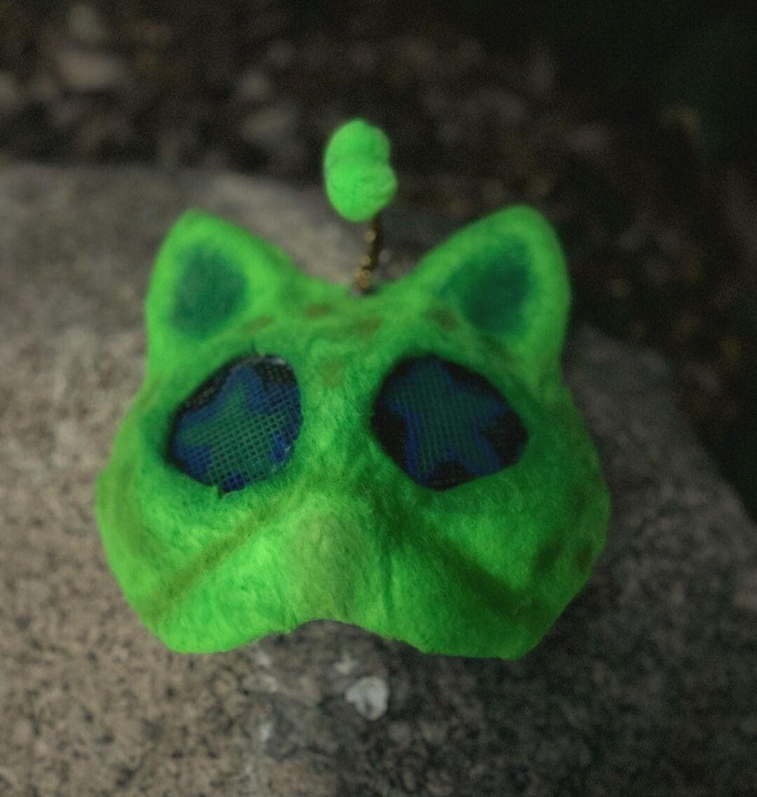 Green Alien Cat Therian Mask. Updated - Etsy